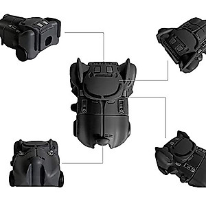 Aikeduo Boy for Airpods Case Protective Silicone Cover Skin for Airpods1 Charging Case Airpods Keychain Silicone Street Fashion Case Black Batman Airpods 2 Case (Batman)