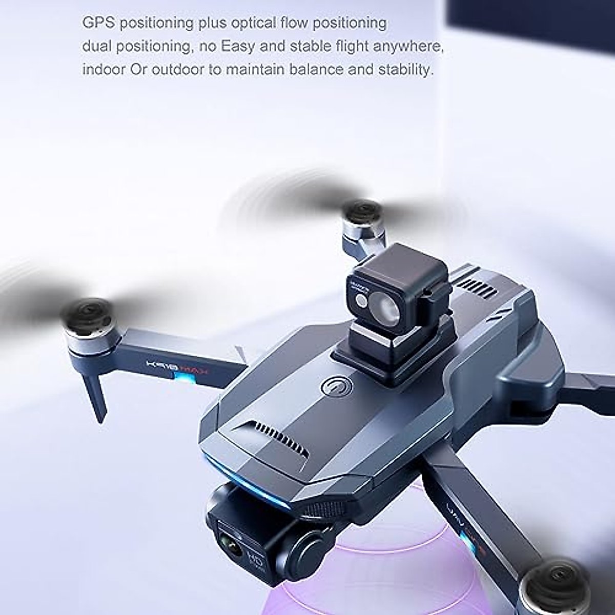 RKSTD Drone With Camera For Adults - HD FPV RC Drone, Without Obstacle Avoidor, Foldable RC Drone Altitude Hold, Headless Mode, Brushless Motor, Follow Me, Gift For Adult Beginners