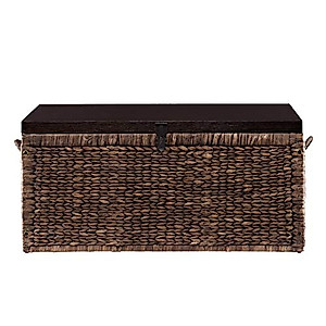 SEI Furniture Storage Trunk, Blackwashed, Espresso