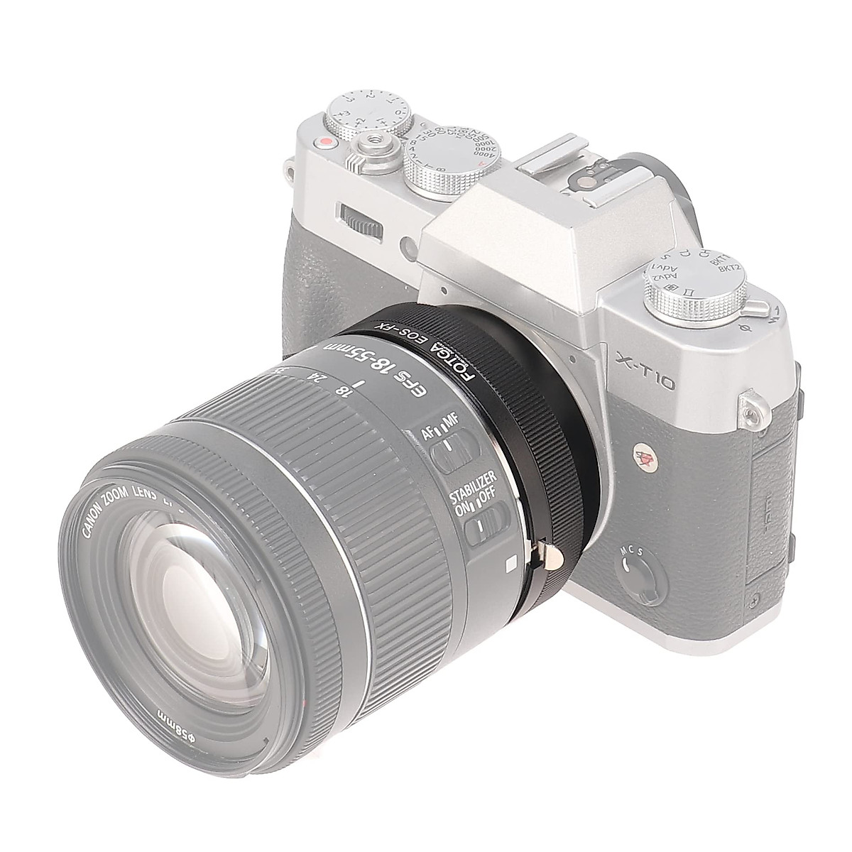 FOTGA EOS-FX Adapter for Canon EOS EF EF-S Lens Compatiable with Fujifilm Fuji X-Mount Mirrorless Camera Body X-H2,X-H2S,X-T5,X-T4,X-E4,X-T200,X-T100,X-A20,X-T30 II,X-T20,X-Pro3,X-Pro2,X-S10,X-E2S