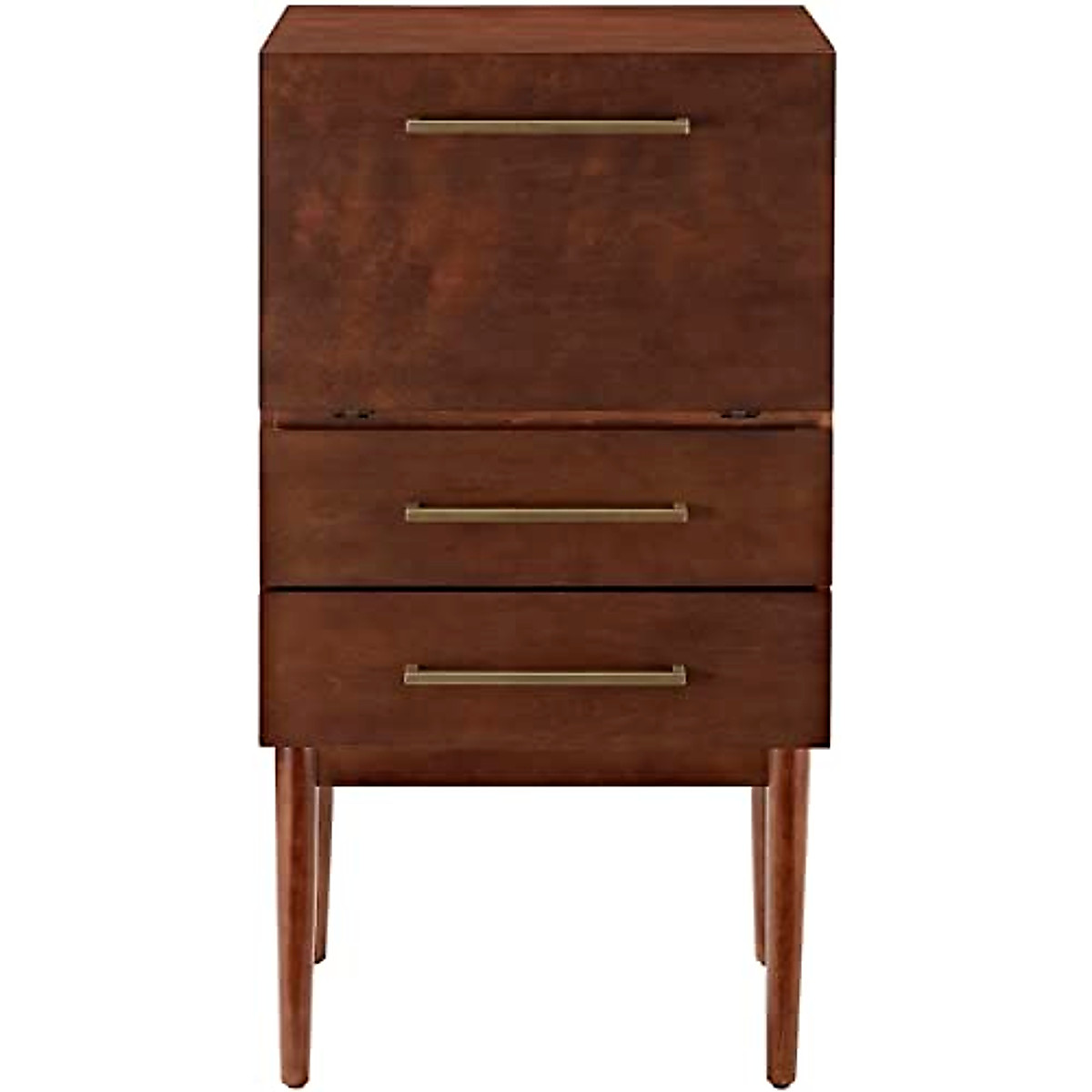 Crosley Furniture Everett Spirit Cabinet - Vintage Mahogany