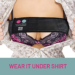 Everyday Medical Breast Implant Stabilizer Band I Post Surgery Breast Augmentation and Reduction Strap I Chest Belt I Breast Support Bandage I One Size Fits All