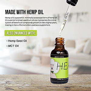 Hemp Dog Health - HEAL - Hemp Oil for Dogs - for Dog Seizure Relief, Autoimmune Conditions, & Cushing's - Add Dog Hemp Oil to Dog's Gums or Directly to Food - 100% Natural Ingredients