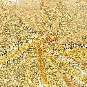 TRLYC Gold Sequin Backdrop Photography Backdrop - Sequin Backdrop Seamless Sequin Curtains,2 Pieces 2 .5 by 8 FT