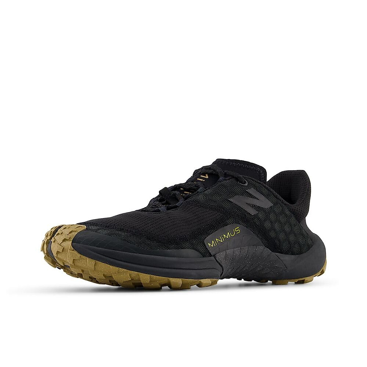 New Balance Men's Minimus 10 V1 Trail Running Shoe, Black/Silver, 9