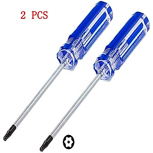 2 x T8 Tamper Proof Screwdriver Security Torx Driver for Xbox one, Xbox 360 and PS3 Slim Controller