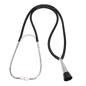 Fetal Stethoscope, Stethoscope Cardiology, Monitoring Aluminum Alloy Soft Fetal Heart Stethoscope Black for Pregnant