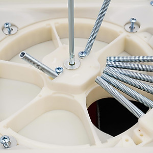 Silencear Vending Machine, 10.24”x10.24”x25.2” Commercial Gumball Vending Machine Gumball Bank Easy Installation Toy Vending Machine for Retail Stores, Amusement Parks, 25 Cents Only (White)