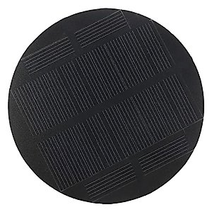 Fielect Mini Solar Panel 5.5V 0.85W Polycrystalline Solar Epoxy Cell Charger DIY Solar System Kit for Light Toys Charger, 91mm Diameter