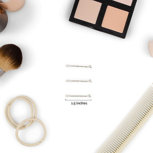 Heliums Mini Bobby Pins - Ash Blonde - 40 Pack, 1.5 Inch Small Hair Pins For Thin Hair & Kids