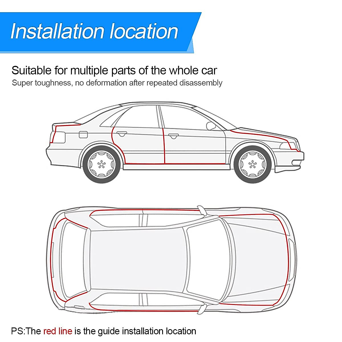 Car Door Edge Guards, 16Ft Universal Rubber Seal Protector U Shape Edge Trim Car Door Edge Protection for Most Car, Aluminum Boat Edge Guards (Black/16FT)