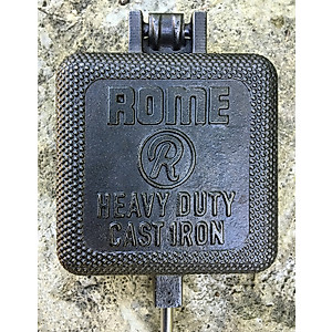 Rome Industries XL Square Pie Iron, 5" x 28", Gray
