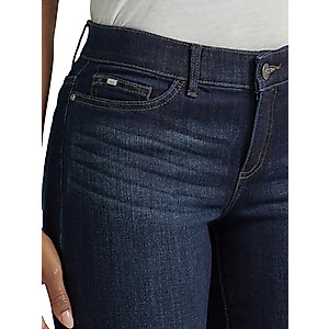 Lee Women's Ultra Lux Comfort with Flex Motion Straight Leg Jean Niagara 16 Medium