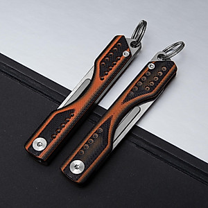 WARHERO G10 Mini Pocket Knife Utility EDC Outdoor knife Scalpel 10pcs #24 Carbon Steel Blades