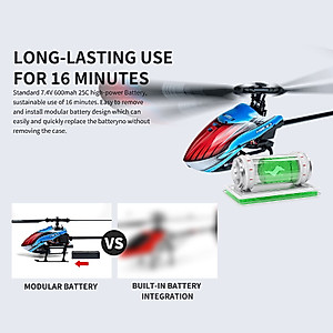 GoolRC RC Helicopter, WLtoys XK K200 Remote Control Helicopter, 2.4GHz 4 Channel RC Aircraft with 6-Axis Gyro, Optical Flow Positioning, Altitude Hold, One Key Take Off/Landing, Easy to Fly for Adults