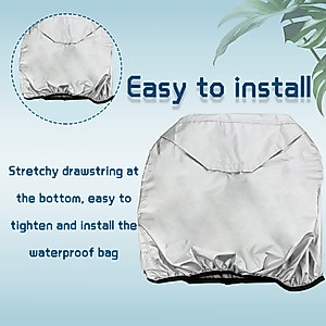 Mejiao Generator Waterproof Cover for Honda Generator EU2200i EU2000 EU2200IC EU2000i and Yamaha 2000,Replace 08P58-Z07-100S,Silver