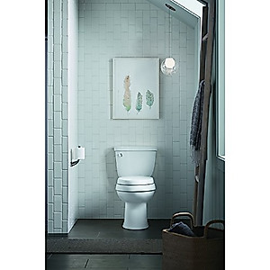 KOHLER 5588-0 Purefresh Elongated Nightlight, Grip-Tight Bumpers, Quiet-Close Release Hinges, Quick-Attach Hardware, No Slam Toilet Seat, White