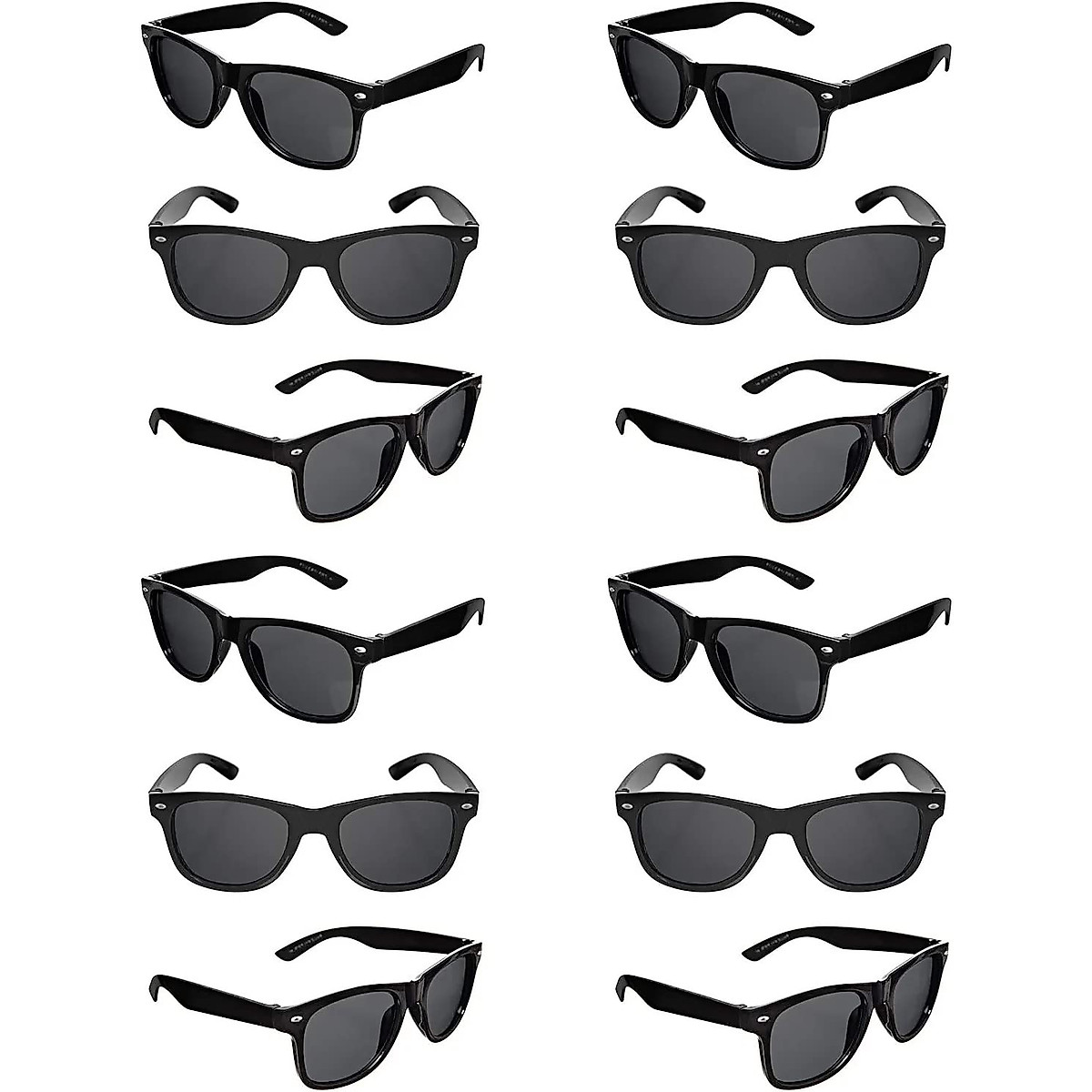 TheGag Black Sunglasses Bulk 60 Pack Party Favor Men Women Kids-Weddings Graduations