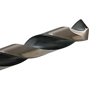 Cle-Line C17032 17/32 in. x 6 in. Black and Gold Oxide Finish High Speed Steel 118-Degree Split Point Reduced Shank Twist Drill Bit (1-Pack)