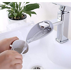 AKOAK 2 Pcs Faucet Expander Blade Design Child Safety Faucet Expander for Toddlers Children Hand Washing Assistant Bathroom Sink Supplies