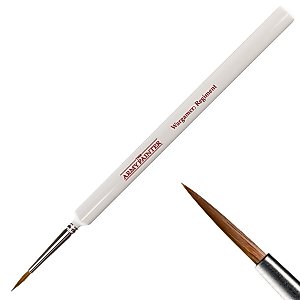 The Army Painter Wargamer: 3pcs Regiment - Rotmarder Sable Miniature Paint Brush Set Rotmarder - Fine Detail Paint Brush, Basecoat Brush for Wargames, Paint Brushes for Miniature Painting & Paint Sets