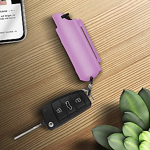 Guard Dog Pepper Spray Stun Gun Combo Pack - Self Defense Keychain Set, Personal Safety Devices for Women, Home Defense & Self Defense Kit - Lilac