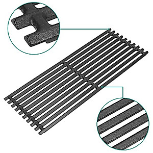 Cast Iron Grill Grates and Emitter Plates for Char-Broil Tru-Infrared 461210010, 463224611, 463241313, 463261709, 463262210, 466270610, 466270611, Original Part Number G526-0007-W1, G515-4700-W1