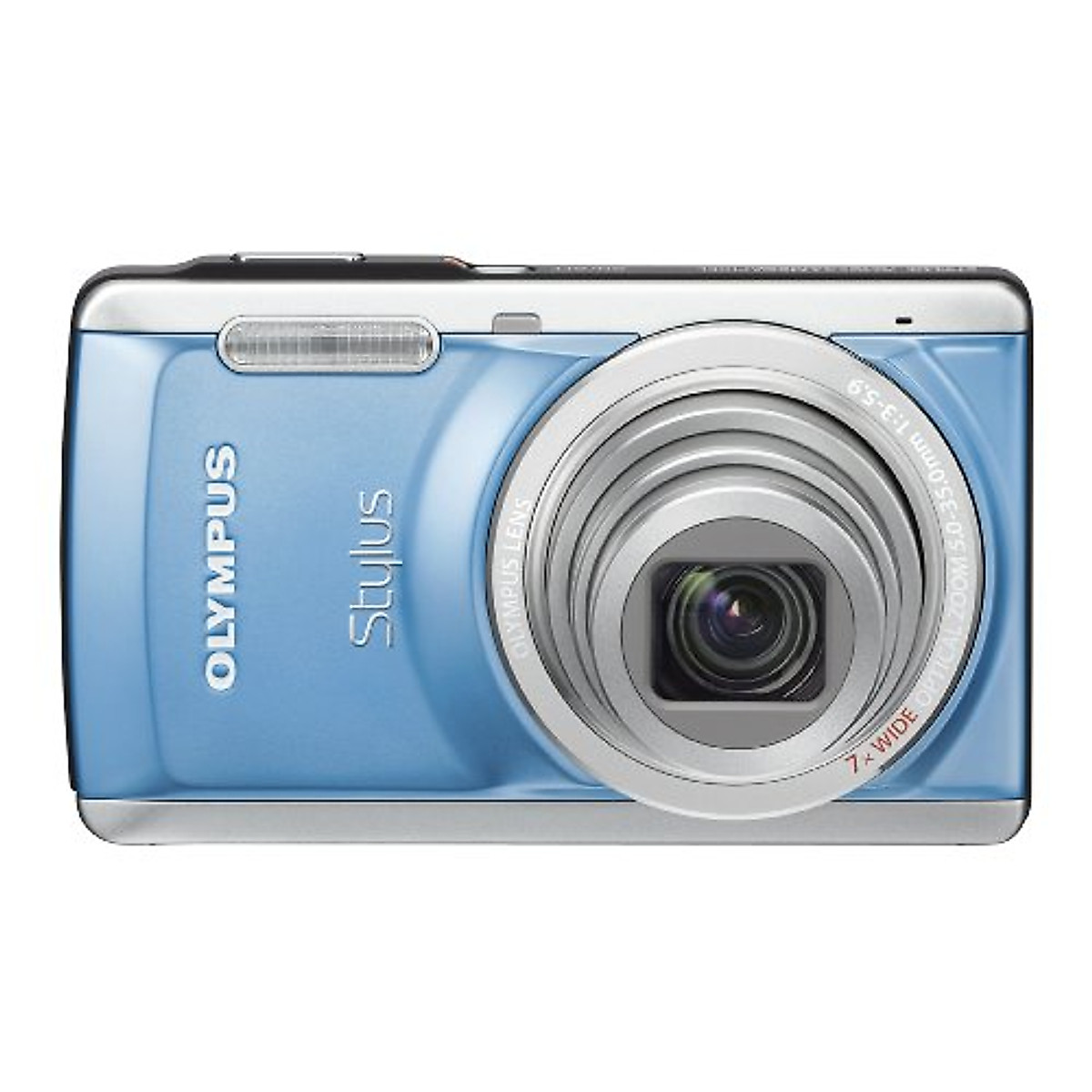 Olympus Stylus 7040 14 MP Digital Camera with 7x Wide Angle Dual Image Stabilized Zoom and 3.0 inch LCD (Blue) (Old Model)