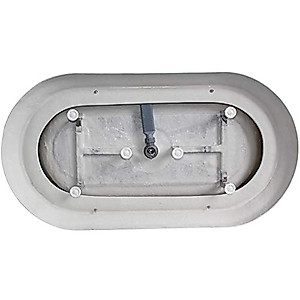 Vanity Art 59 x 30 Inches Freestanding White Acrylic Bathtub Modern Stand Alone Soaking Tub with UPC Certified Slotted Overflow and Pop-up Drain VA6610-S