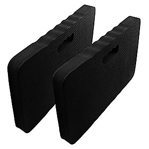 AebDerp 2pcs Premium Thick Kneeling Pad，Knee Pads for Gardening 18x11 Inch Gardening Tools Outdoor Cushions,Gardening Gifts for Women&Baby Bath Essentials (EVA-Soft, Black)