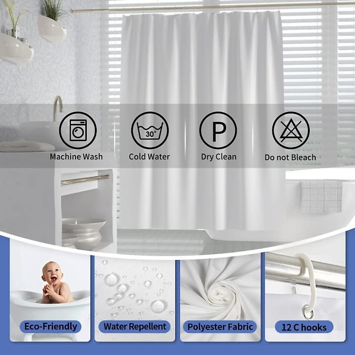 Uiiooazy Pink Flamingos for Bathroom Shower Curtain Nature Animal Shower Curtains Cloth Birds Fabric Shower Curtain with Hooks for Girls 48x72 inches