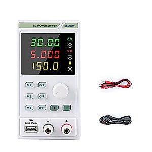 DC Power Supply, Variable Lab DC Power Supply Adjustable 40V/20A/300W Voltage Regulator Stabilizer Switching Laboratory Bench Power Source,Electroplating DIY(SS-305MP)