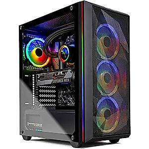 Skytech Gaming Chronos Gaming PC Desktop – AMD Ryzen 7 5800X 3.8 GHz, RTX 3080, 1TB NVME Gen4 SSD, 16G DDR4 3200, 850W Gold PSU, 360mm AIO, AC Wi-Fi, Windows 10 Home 64-bit