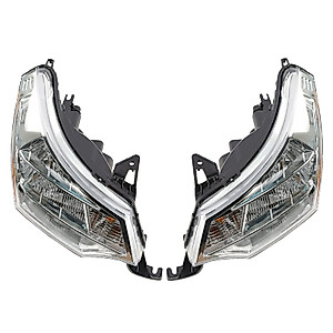 APA Replacement Headlight for 2008 2009 2010 2011 08 09 10 11 Ford Focus S SE SEL Model Pair with Passenger Right and Driver Left Side FO2503244 FO2502244