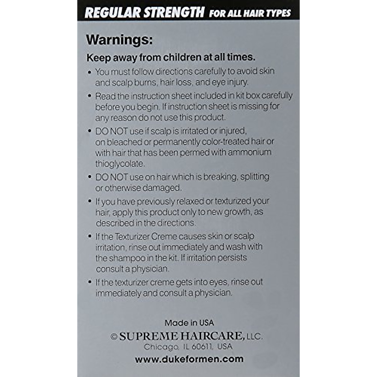 Duke Texturizing Creme Kit for Men Regular | Easy To Use for All Hair Types, 1 Count