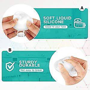 CPAP Mask - Includes Headgear, Elbow/Swivel and Nasal Cushion - Suitable for CPAP Machine - Reusable CPAP Supplies - Medium