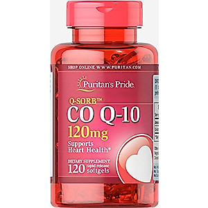 Puritan's Pride Q-Sorb Co Q-10 120 mg-120 Rapid Release Softgels