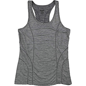 Reebok Womens Racerback Tank Top, Grey, X-Small