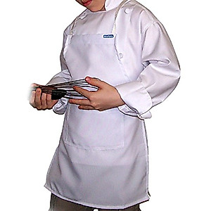 CHEFSKIN Baby Toddler Chef Set Includes Apron and Hat White Set