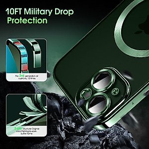 DOSNTO Magnetic for iPhone 13 Mini Case with MagSafe [ Integrated Camera Protecion] Translucent Matte Soft Slim Cover, 10FT Military Grade Drop Tested [Anti-Scratch] Wireless Charging