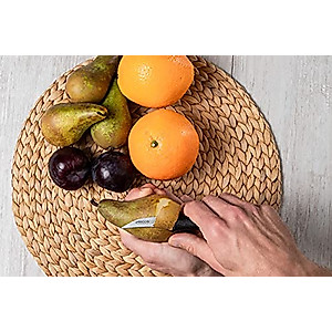 ARCOS Bird's Beak Paring Knife 2 Inch Stainless Steel. Professional Kitchen Knife for Cut, Peel and Clean Food. Ergonomic Polypropylene Handle and 60 mm Blade. Series Nova. Color Black.