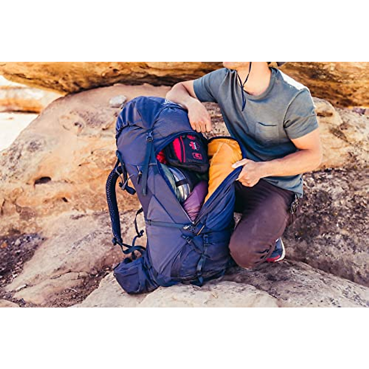 Gregory Mountain Products Baltoro 65 Backpacking Backpack, Brick Red, Medium