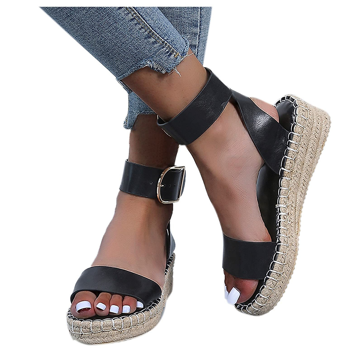 ZHOUXINGB Sandalias Para Mujer Elegantes, Flip Flops for Women With Arch Support Training Sandals Fashion Summer Water Shoes Zip Up Shoes Knee High Low Heel Sandals for Women