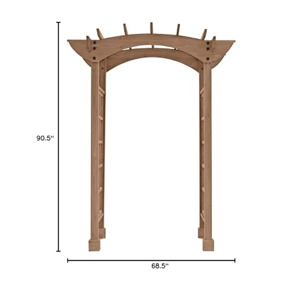 Yardistry Backyard Arbor - Regular