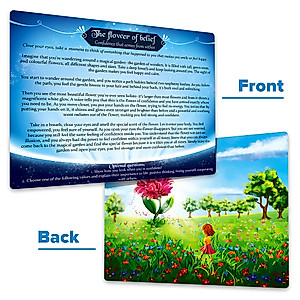 Mindful Land Mindfulness Cards for Kids - Positive Affirmations Cards for Kids Stress Reduction - Meditation Cards Calming Therapy Tool - Daily Mindfulness for Kids - Game for Mindful Kids Development