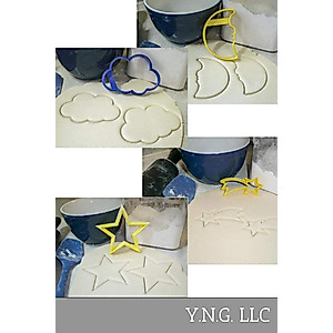 TWINKLE TWINKLE LITTLE STAR BABY SHOWER SET OF 4 COOKIE CUTTERS MADE IN USA PR1081