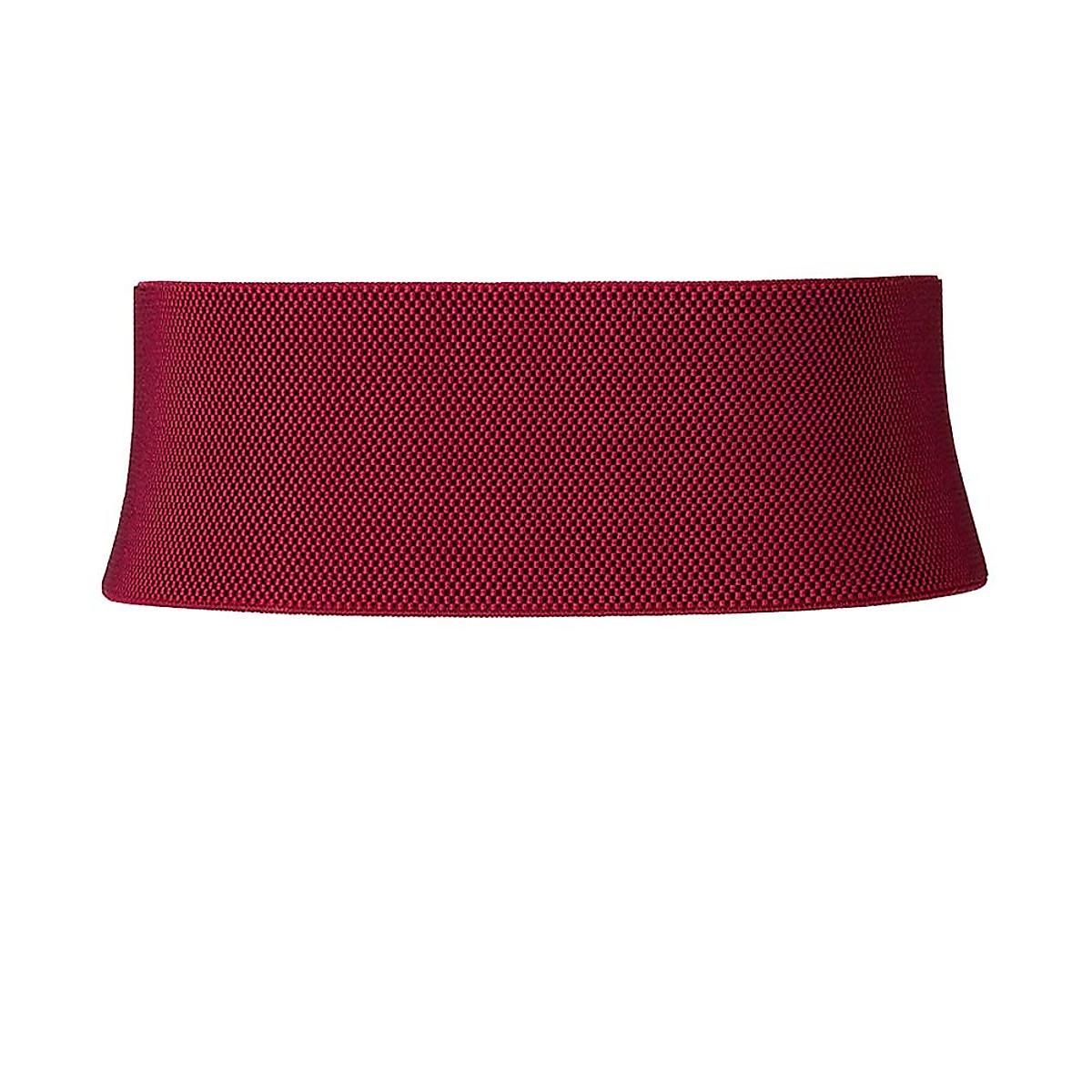 Aecibzo Women's Wide Elastic Waist Belt Waistband Plus Stretchy Cinch Belts (Fit waist 27"-33.5", Red)