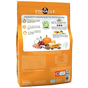 Pinnacle Pet Pinnacle Turkey & Pumpkin Dry Dog Food 22 lb, Infused with Broth