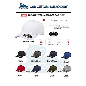 The Blackout American Flag 6277 Flexfit hat - Custom Embroidered Black USA flag flex-fitted baseball hat (L/XL, Multicam Black Camo)