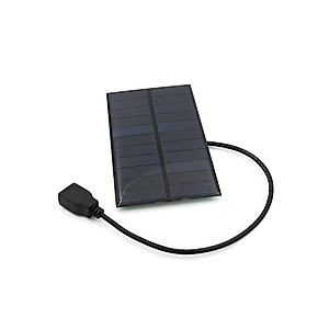 1.65W Solar Charger, 5.5V 300mA USB Portable Solar Panel, Waterproof Solar Phone Charger for Outdoor Survival Camping, Solar Bank for Smart Phone, 1pcs/3pcs